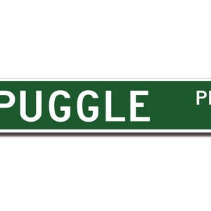 Puggle, Puggle Sign, Puggle Lover, Custom Street Sign, Quality Metal ...