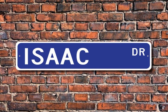 Isaac Isaac Sign Isaac Fan Isaac Decor Child Gift - Etsy
