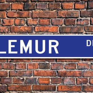 Lemur, Lemur Gift, Lemur Sign, Lemur Decor, Lemur Lover, Primate ...