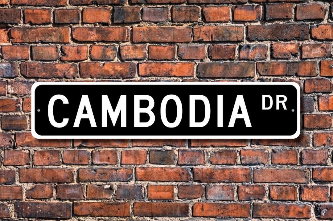 Cambodia Sign Cambodia Gift Cambodia Keepsake Cambodia Wall - Etsy