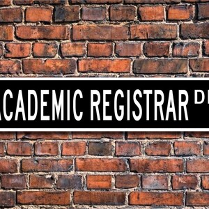 Academic Registrar Gift, Academic Registrar Decor, Academic Registrar ...