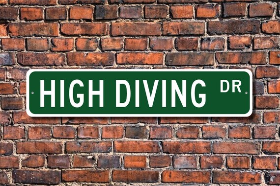 High Diving High Diving Sign High Diving Fan High Diving | Etsy