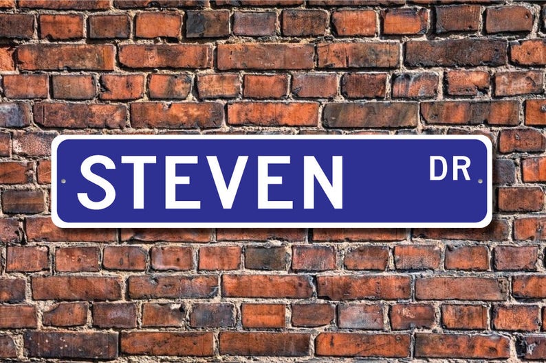 Steven Steven Sign Steven Gift Steven Decor Child Gift - Etsy