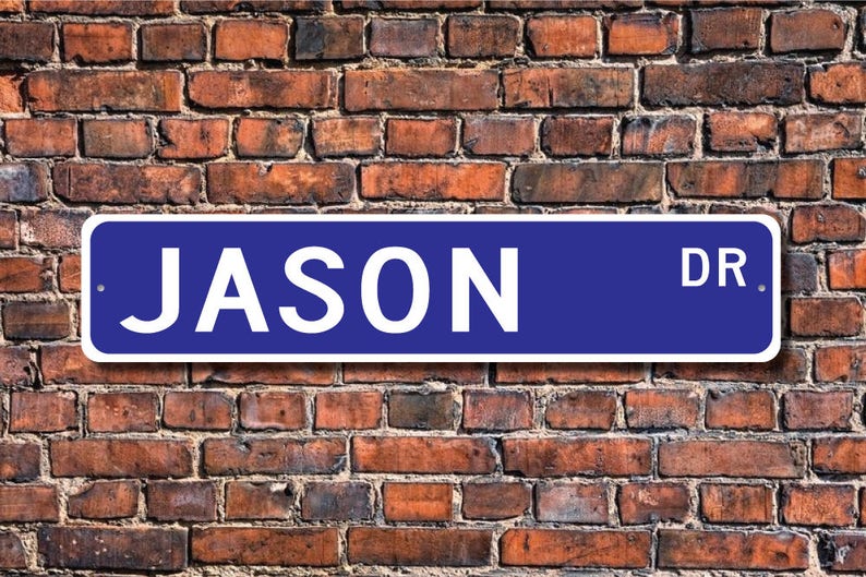 Jason Jason Sign Jason Fan Jason Decor Child Gift | Etsy