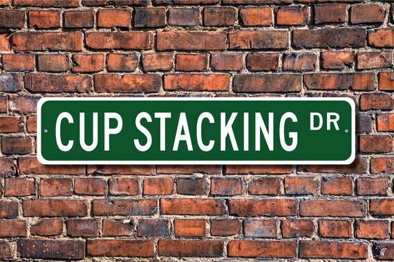 Cup Stacking Cup Stacking Sign Cup Stacking Fan Cup | Etsy