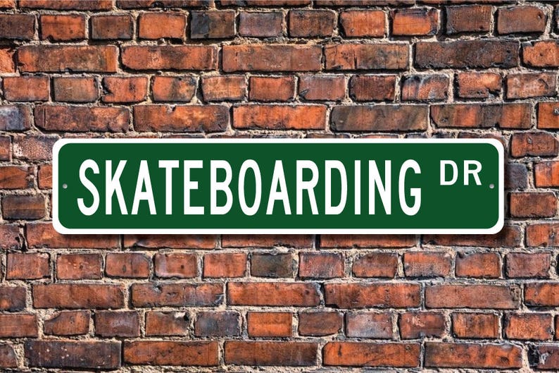 Skateboarding Skateboarding Sign Skateboarding Fan | Etsy