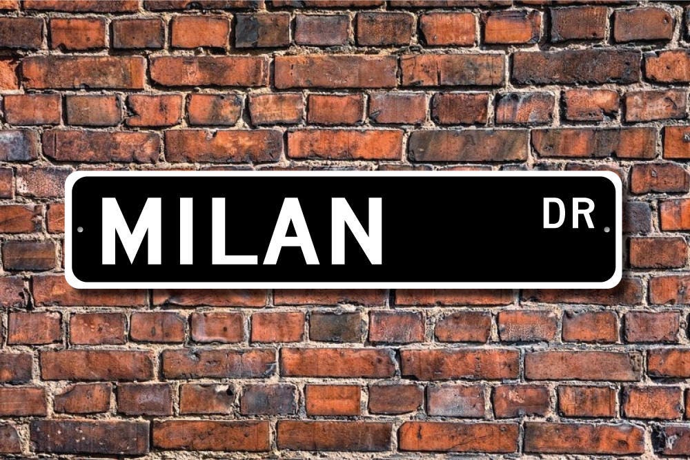 Milan Milan Sign Milan Gift Milan Visitor Souvenir Italy - Etsy UK