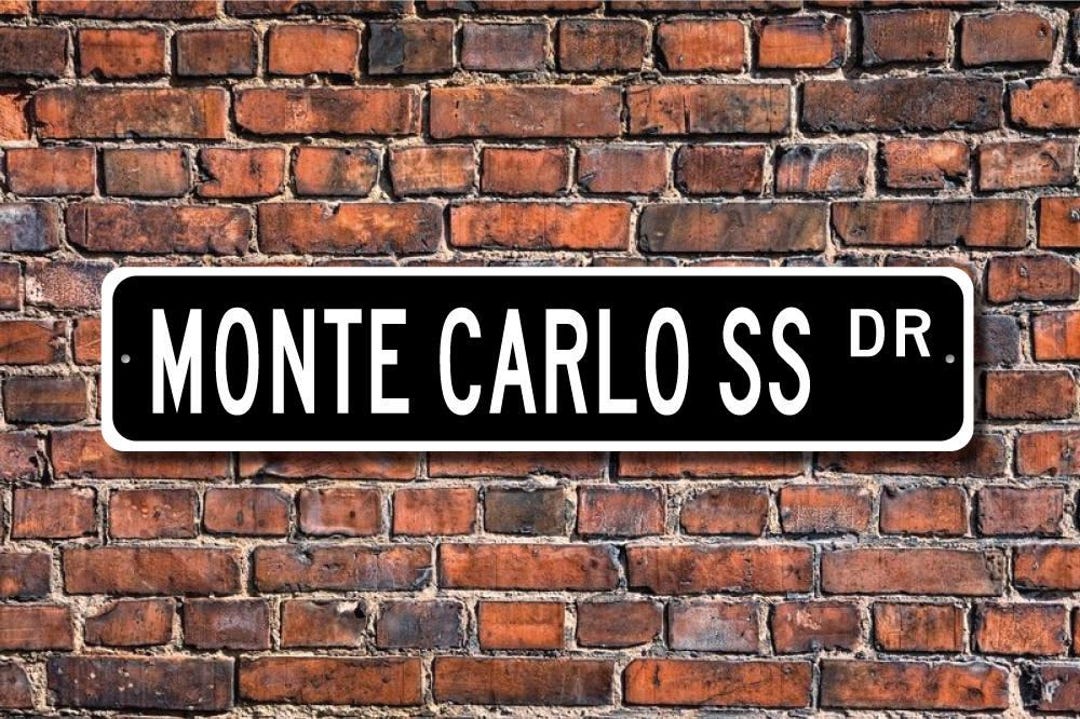 Monte Carlo SS, Chevrolet Monte Carlo SS Sign, Chevy Monte Carlo SS ...