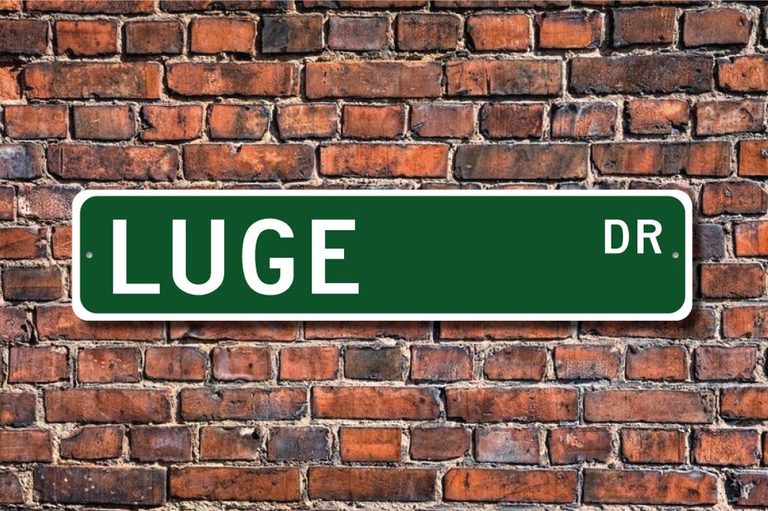 Luge, Luge Sign, Luge Fan, Luge Participant, Luge Gift, Ice Track Sled ...