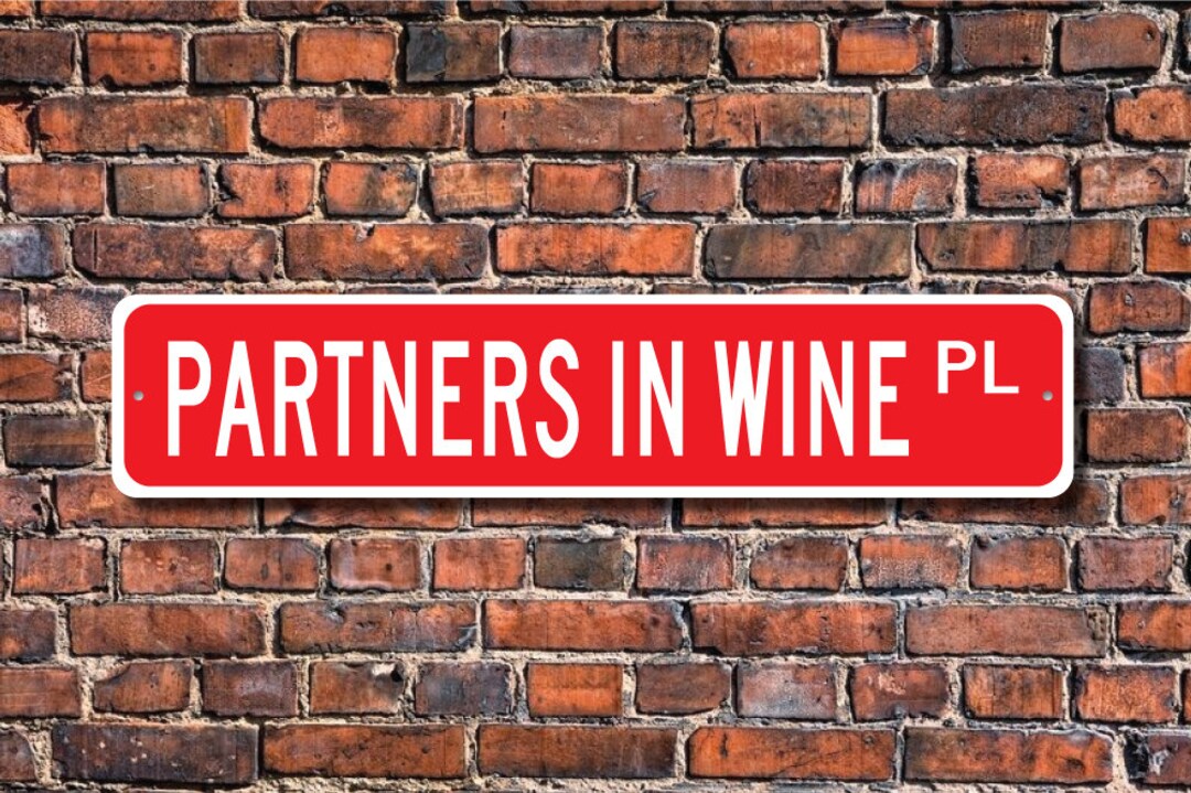 Partners in Wine Sign Wine Decor Wine Lover Gift Wine - Etsy