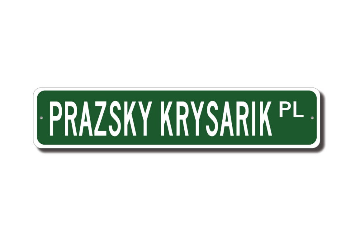 Prazsky Krysarik Prazsky Krysarik Sign Prazsky Krysarik | Etsy