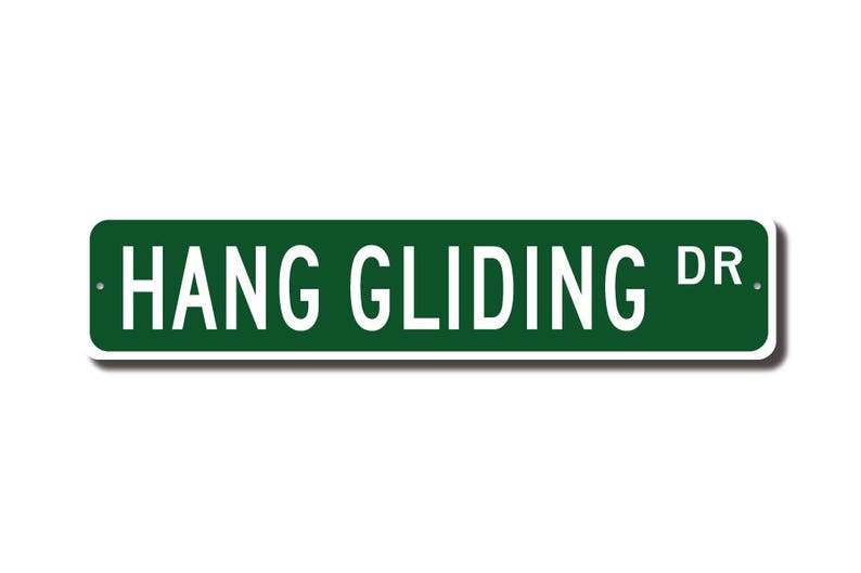 Hang Gliding Hang Gliding Sign Hang Gliding Fan Hang | Etsy