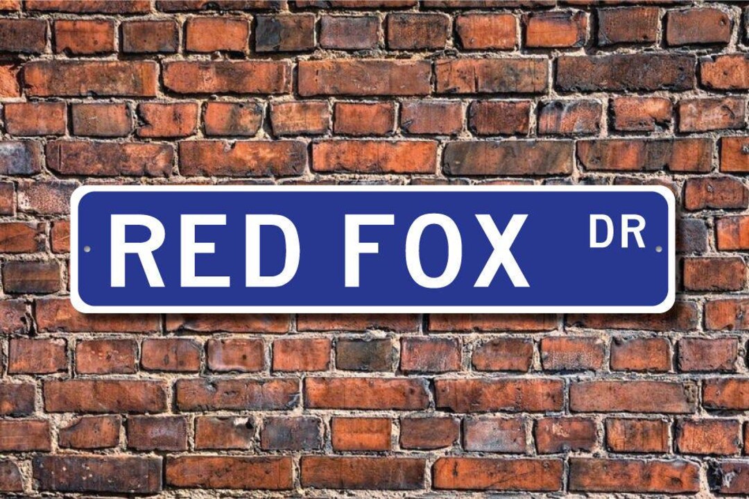 Red Fox, Red Fox Gift, Red Fox Sign, Red Fox Decor, Red Fox Lover ...