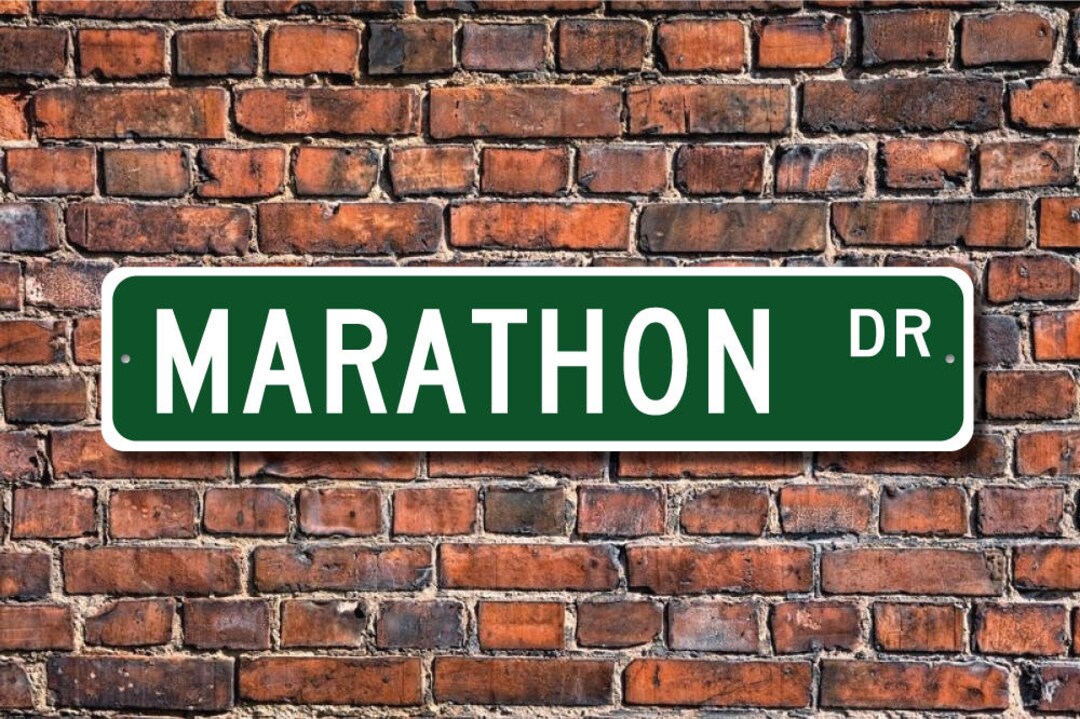Marathon, Marathon Sign, Marathon Fan, Marathon Participant Gift ...