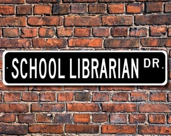 BOOKWORM Street Sign Book Worm Library Librarian Gift - Etsy