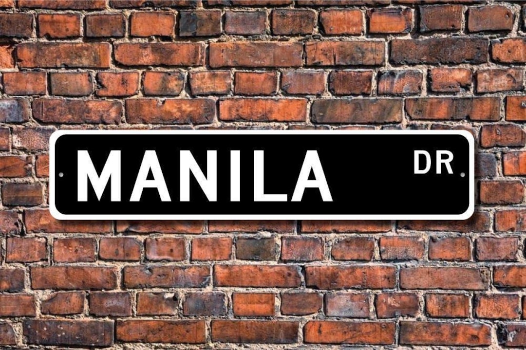 Manila, Manila Sign, Manila Gift, Manila Visitor, Manila Souvenir ...
