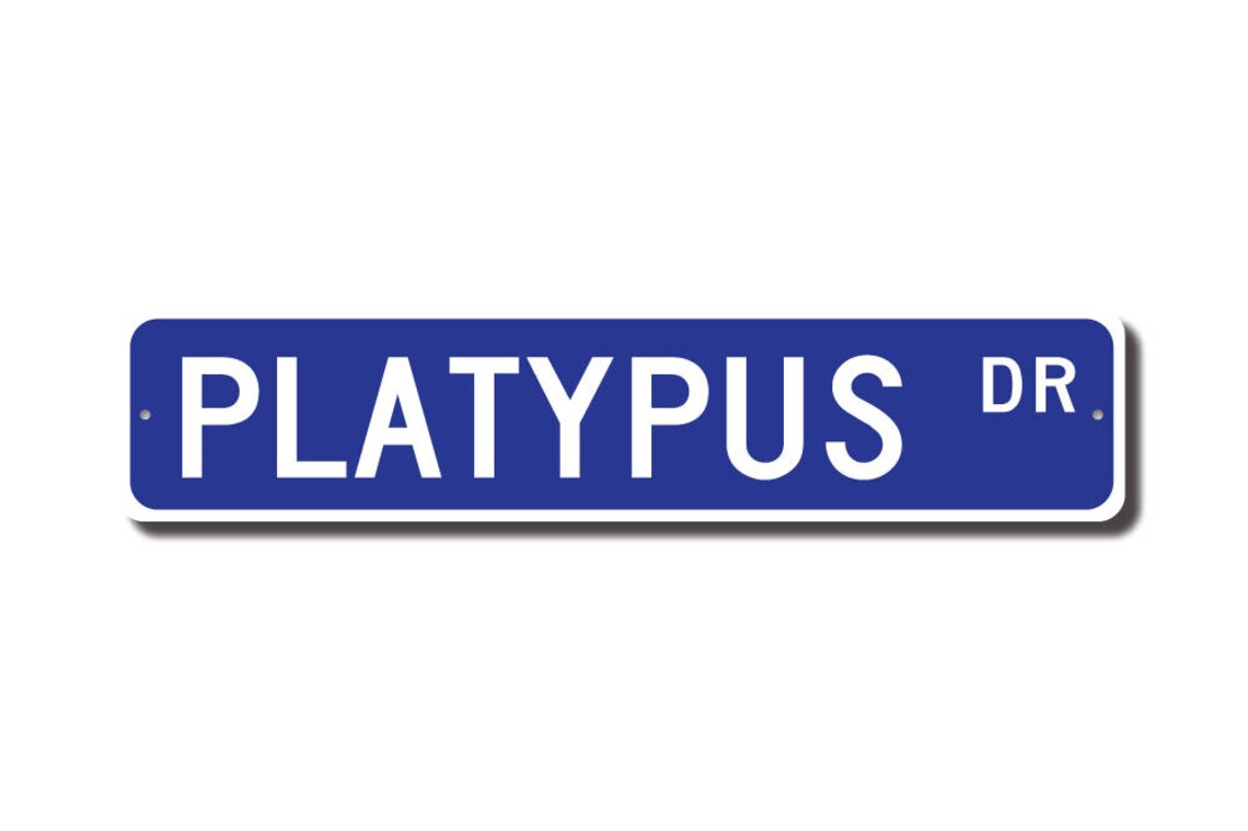 Platypus Platypus Gift Platypus Sign Platypus Decor - Etsy