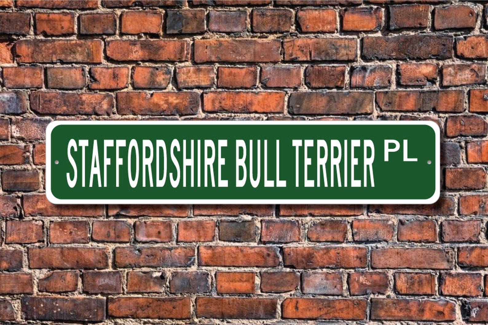 Staffordshire Bull Terrier Staffordshire Bull Terrier Sign | Etsy