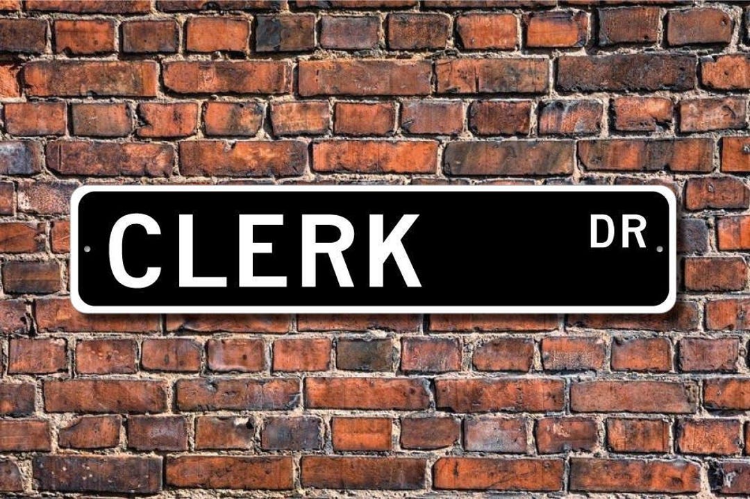 Clerk, Clerk Gift, Clerk Sign, Clerk Decor, Salesperson, Grocery Clerk ...