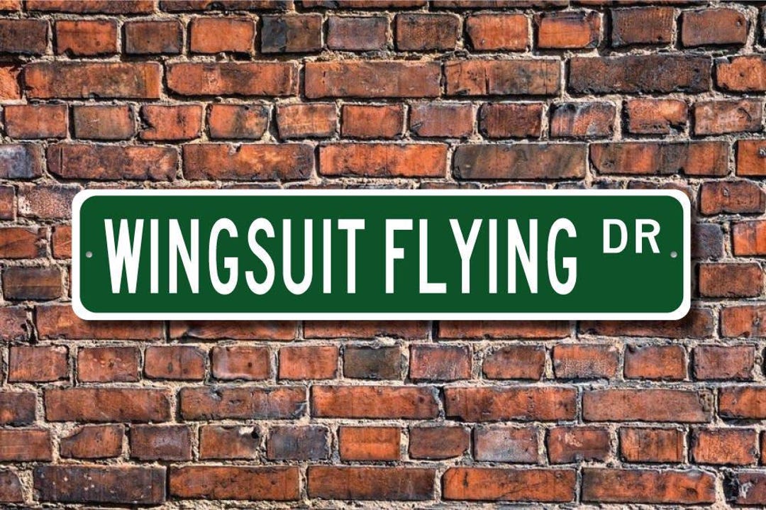 Wingsuit Flying, Wingsuit Flying Sign, Wingsuit Flying Participant Gift ...