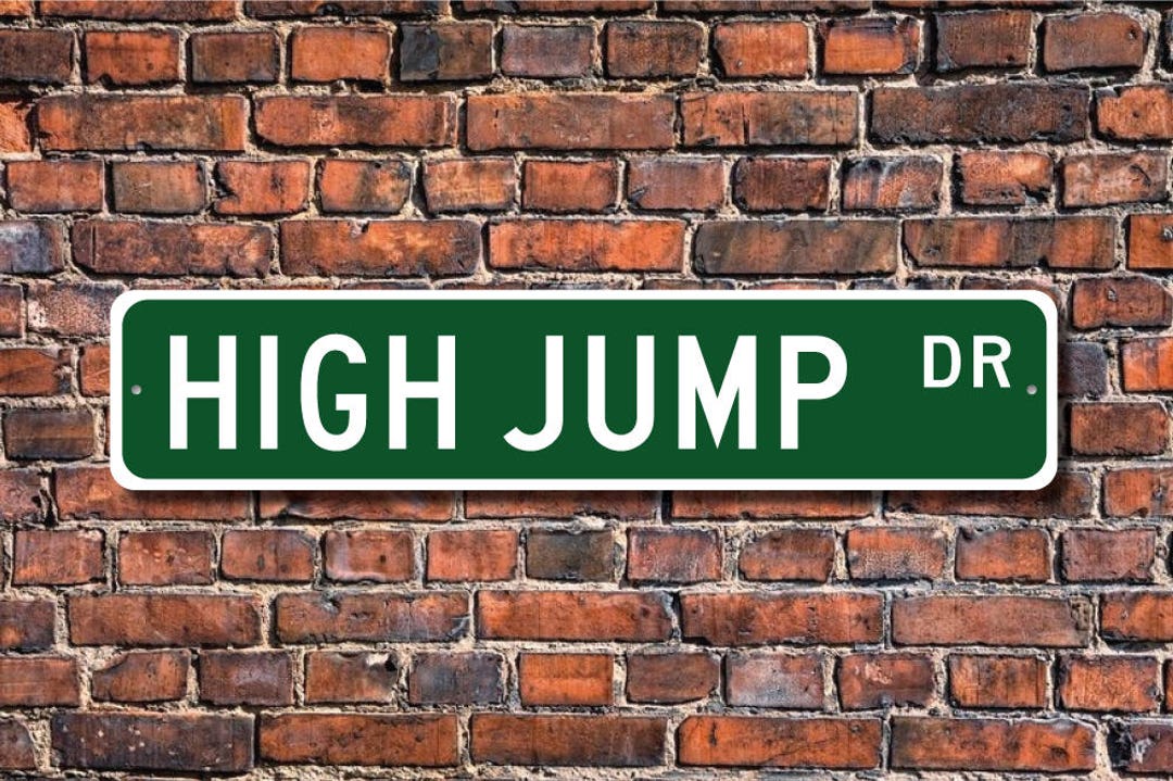 High Jump High Jump Sign High Jump Fan High Jump - Etsy