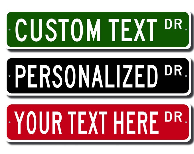 Custom Street and Road Signs - Etsy