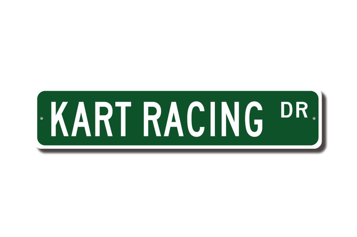 Kart Racing Kart Racing Sign Kart Racing Fan Kart Racing | Etsy