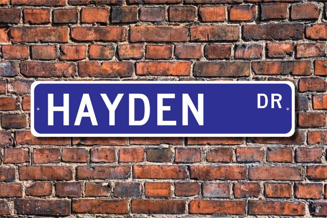 Hayden, Hayden Sign, Hayden Fan, Hayden Decor, Child Gift, Grandchild ...