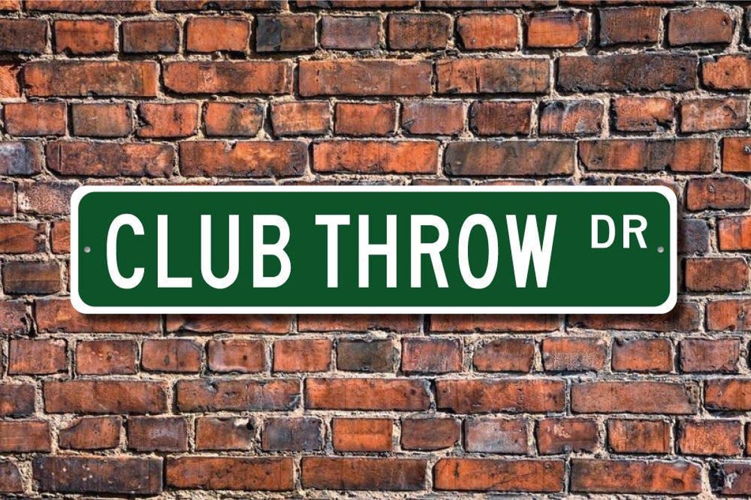 Club Throw, Club Throw Sign, Club Throw Gift, Club Throw Fan, Wooden ...