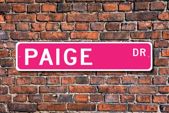 Paige Paige Sign Paige Gift Paige Decor Child Gift | Etsy