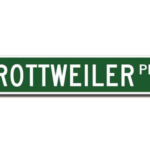 Rottweiler, Rottweiler Sign, Rottweiler Lover, Custom Street Sign ...