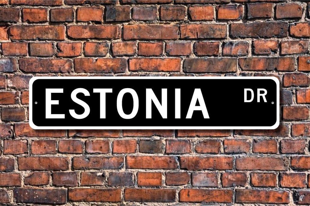 Estonia Sign, Estonia Wall Decor, Estonia Gift, Estonia Souvenir Sign ...
