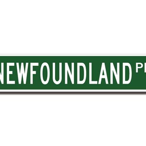 Newfoundland, Newfoundland Lover, Newfoundland Sign, Custom Street Sign ...