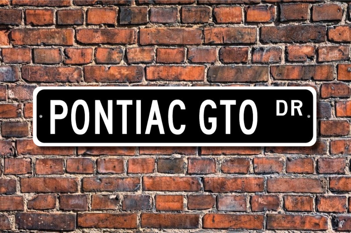GTO Pontiac GTO Sign GTO Owner Gift Vintage Car Pontiac - Etsy