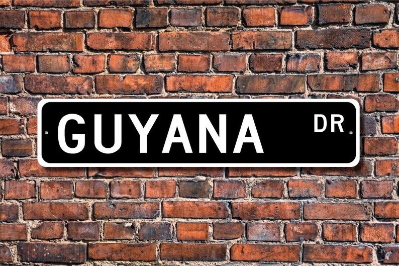 Guyana Sign Guyana Wall Decor Guyana Gift Guyana Souvenir - Etsy