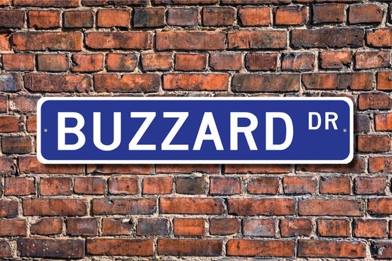 Buzzard Buzzard Gift Buzzard Sign Buzzard Decor Buzzard | Etsy