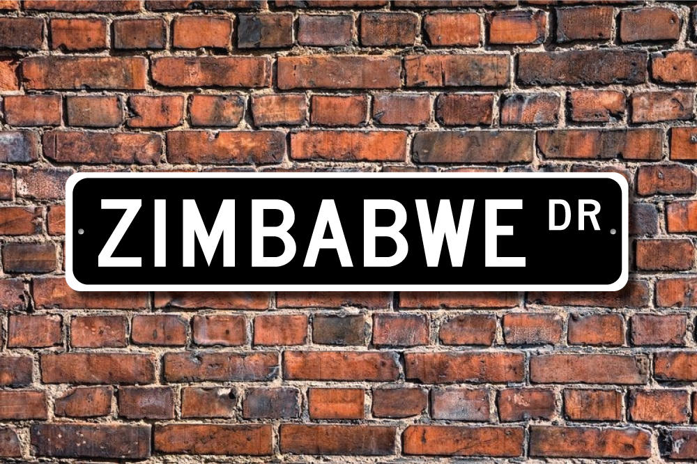 Zimbabwe Zimbabwe Gift Zimbabwe Sign Zimbabwe Souvenir - Etsy
