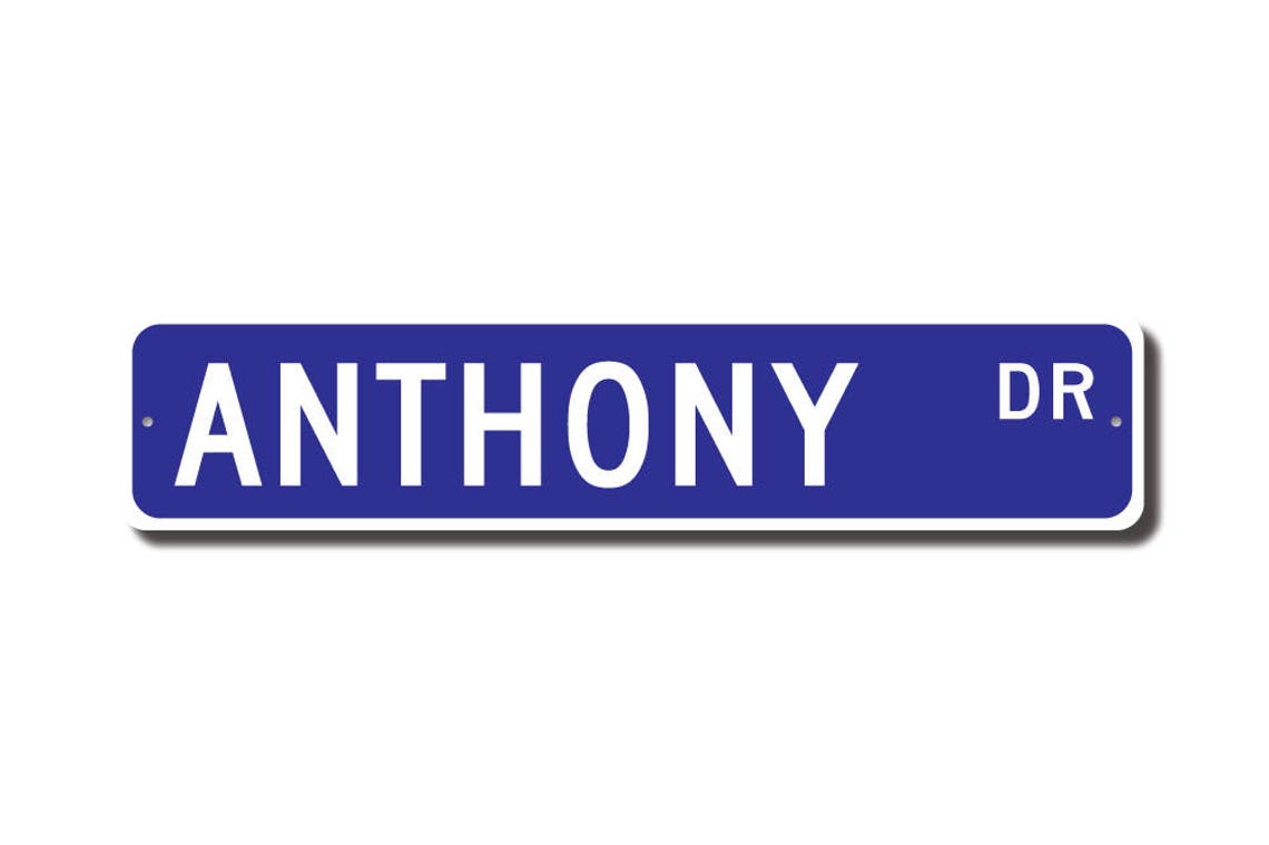 Anthony Anthony Sign Anthony Gift Child Gift Grandchild - Etsy