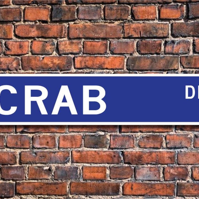 Crab Sign - Etsy