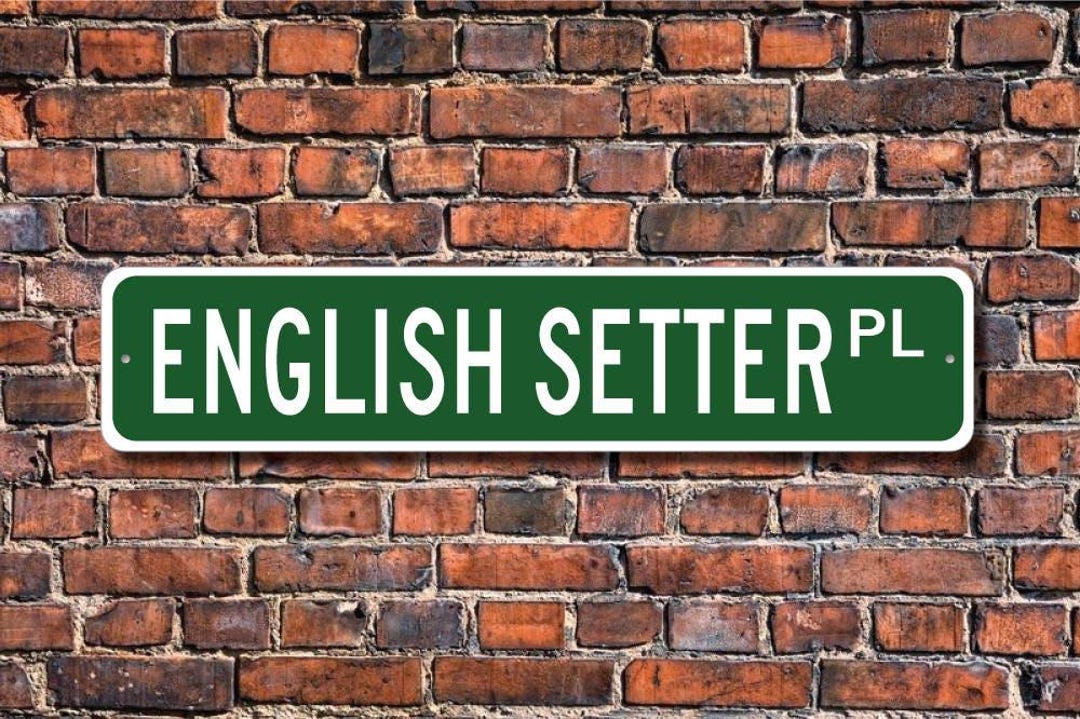 English Setter, English Setter Lover, English Setterl Sign, Custom ...