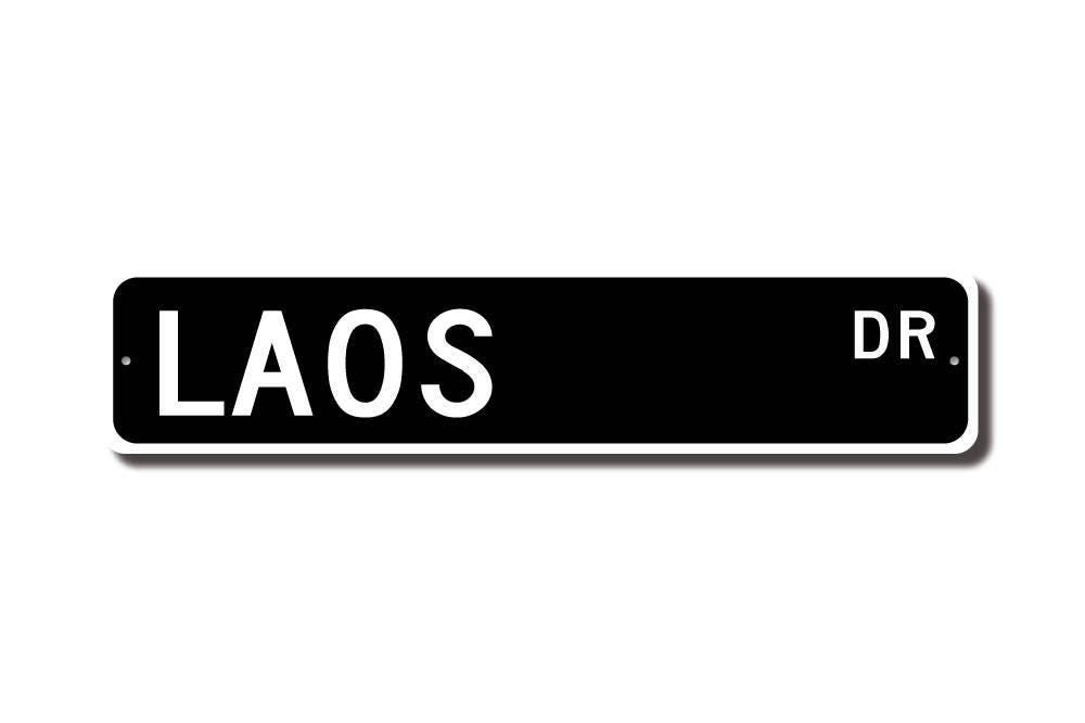 Laos Sign, Laos Gift, Laos Souvenir Sign, Laos Keepsake, Laos Wall ...