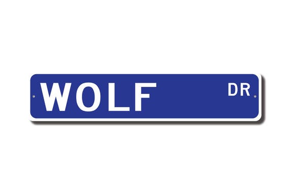 Home Décor Wall Décor Wolf Sign gray wolf Quality Metal Sign Custom ...