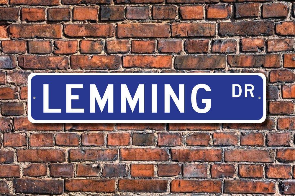 Lemming, Lemming Gift, Lemming Sign, Lemming Decor, Lemming Lover ...