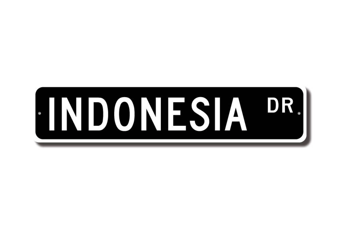 Indonesia Sign Indonesia Decor Indonesia Gift Indonesia - Etsy