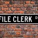 File Clerk, File Clerk Gift, File Clerk Sign, Gift for File Clerk ...