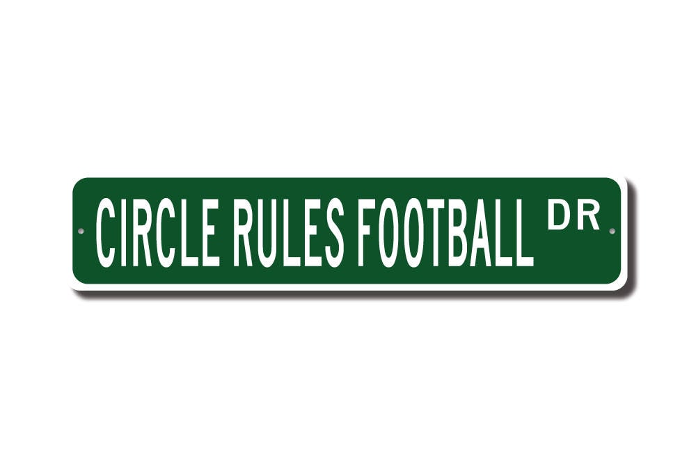 Circle Rules Football Circle Rules Football Sign Circle - Etsy UK