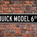 Model 6, Buick Model 6, Buick Model 6 Sign, Buick Model 6 Gift, Vintage ...
