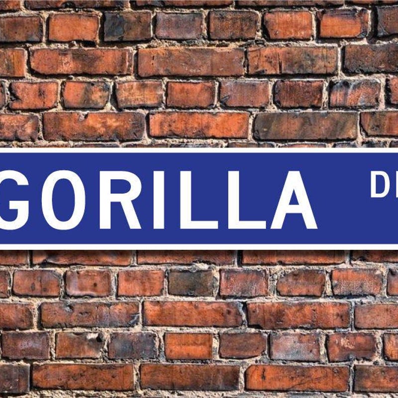 Gorilla Metal Signs - Etsy