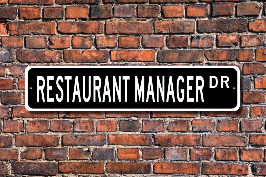 Restaurant Manager, Restaurant Manager Gift, Restaurant Manager Sign ...