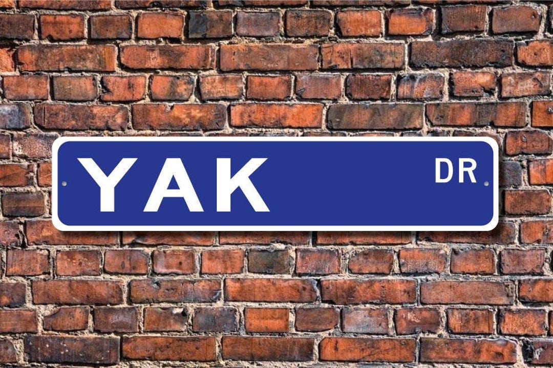 Yak, Yak Gift, Yak Sign, Yak Decor, Yak Lover, Shaggy Haired Wild Ox ...